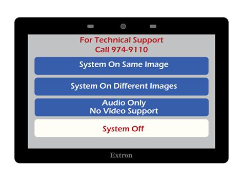 Extron Style Main Screen Classroom Technology Resource