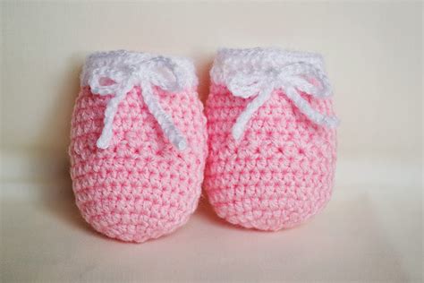 La Aguja Del Sur Mitones De Lana Para Bebé De Ganchillo