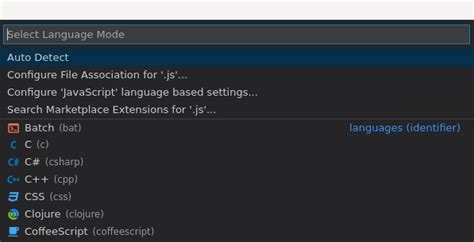 Set Language Mode Popup Issue Microsoft Monaco Editor GitHub