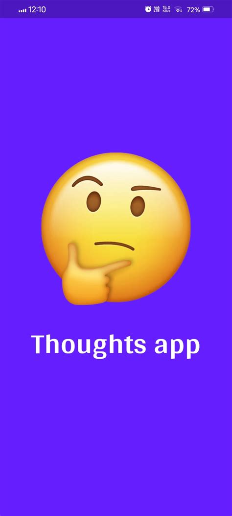 A Flutter App That Display Your Written Thoughts With Current Date Time