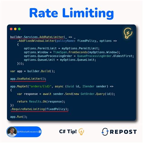 Improve Your Application Security Using Microsoftaspnetcoreratelimiting 📈 🛑 Andrea Perelli