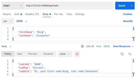 Spring Boot EP Post方法的Restful API Jovepater