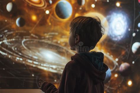 Elementary Student Learning about Star and Planet at Astronomy Lesson ...
