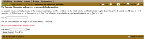 solved main menu contents grades groups reservations timer