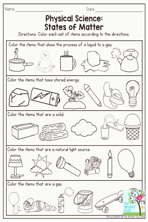 2nd Grade Worksheet Science