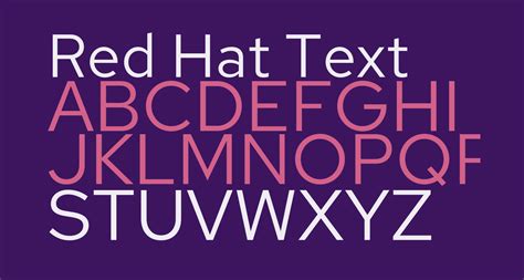 Red Hat Text Free Font What Font Is