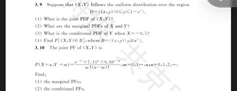 solved 3 6 suppose the joint pdf of two random variables x