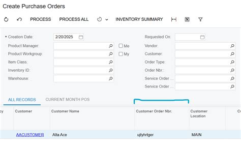 Fields From Joined Dacs Are Empty On Create Purchase Orders Screen Community