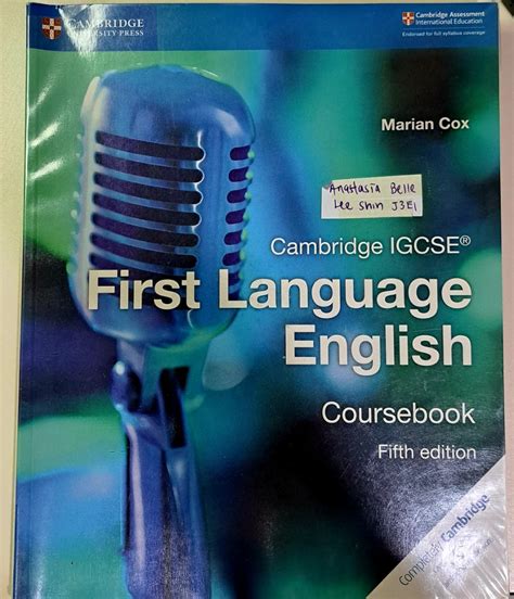 Igcse English First Language Coursebook Hobbies And Toys Books And Magazines Textbooks On Carousell