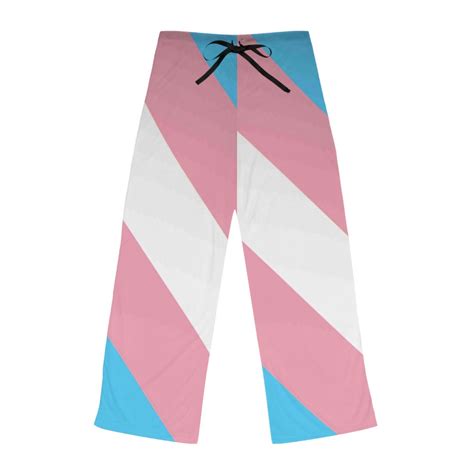 Transgender Pride Pajama Pants Lounge Sleepwear Drawstring Bottoms Pink
