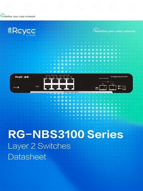 Ruijie Rg Nbs3100 Series Switches Datasheet 20200426 Pdf Computer
