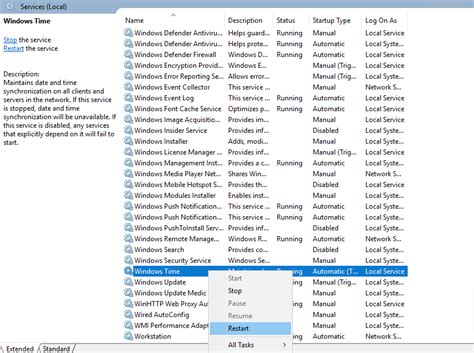 how to set the timezone and configure ntp on windows server cobra