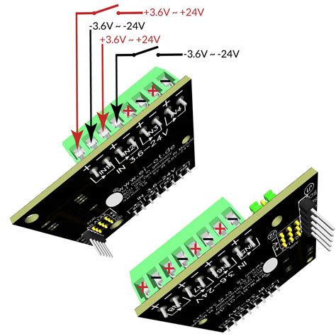 8 Kanal Pcf8574 Pc817 Trigger Modul Signal Eingänge Taster Anschliessen 8 Kanal I2c Pc817