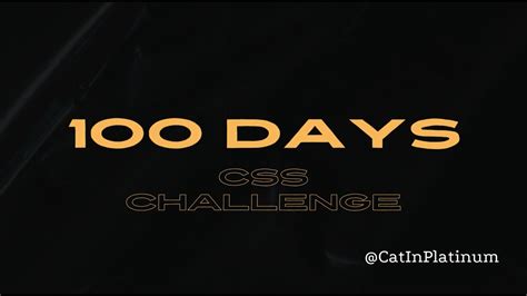 1 of 100 days css challenge youtube