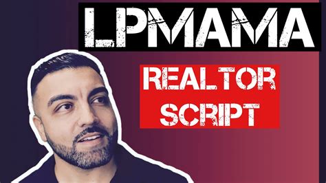 The Best Realtor Buyerseller Script Lpmama Youtube