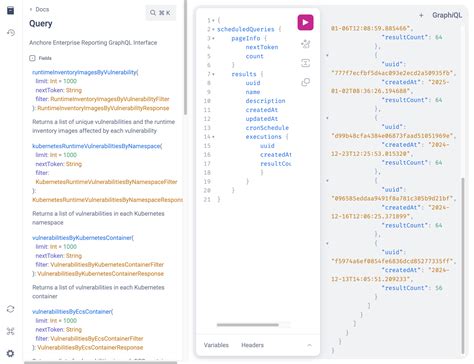 Graphql Reports Api Access Anchore Enterprise Product Documentation