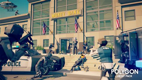 polygon heist low poly 3d art by synty