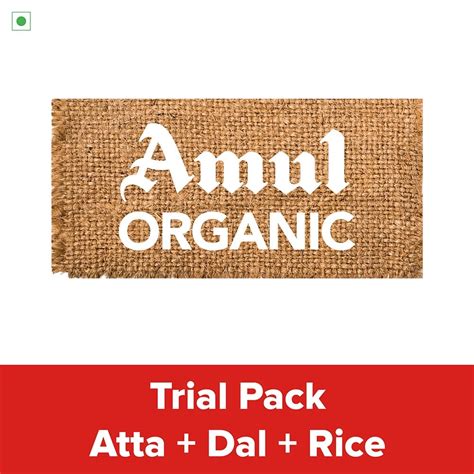 Amul Organic Trial Pack 5 Kg Atta Dal Rice