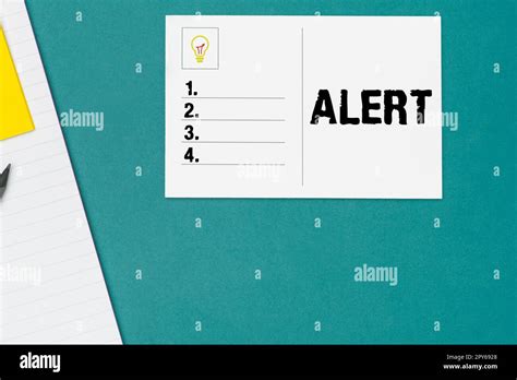 Conceptual Display Alert Business Overview An Announcement Signal