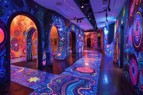 Colorful Interactive Art Experience Immersive Installation With Vivid