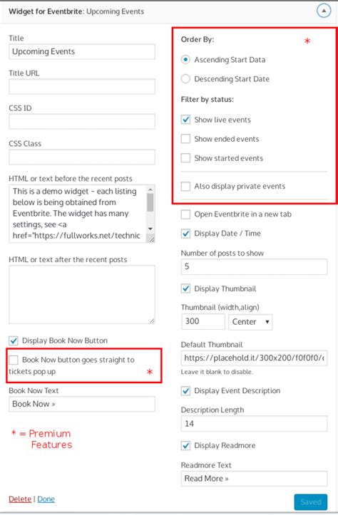 Display Eventbrite Events In WordPress Widget WordPress Download