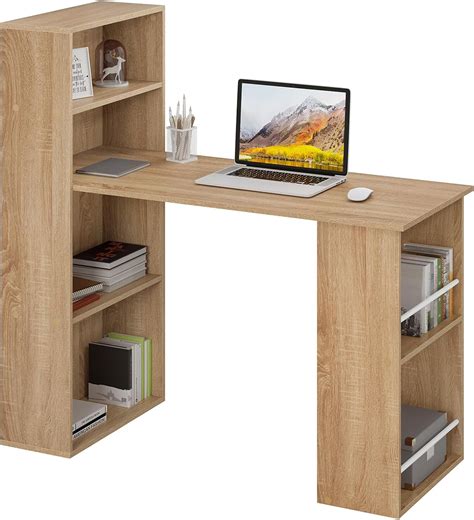 Alpen Home 120cm Desk With Shelves Computer Desk With Shelf Office