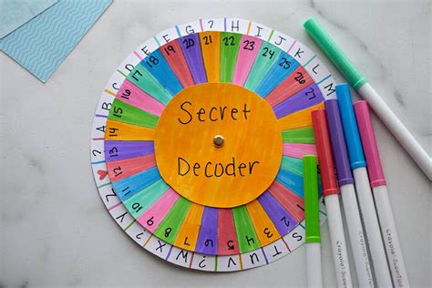 Spy Decoder Wheel The Crafting Chicks