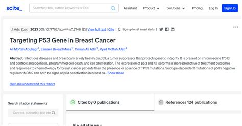 Targeting P53 Gene In Breast Cancer