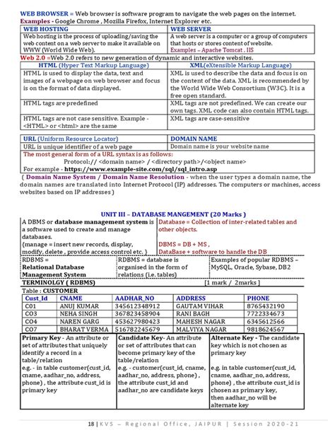 Sql Short Note Pdf World Wide Web Internet And Web