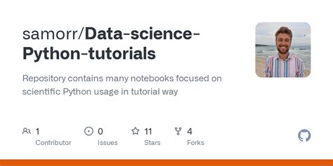 github samorr data science python tutorials repository contains many