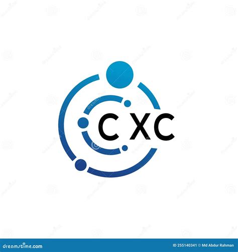Cxc Letter Logo Design On White Background Cxc Creative Initials