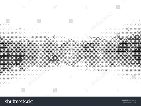 Vector Illustration Monochrome Particle Pattern Moving Stock Vector