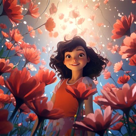 Premium Ai Image Lily Flower Animation