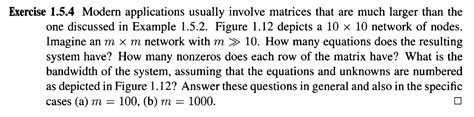 How Many Equationsnonzeros In An Mxm Matrix And What