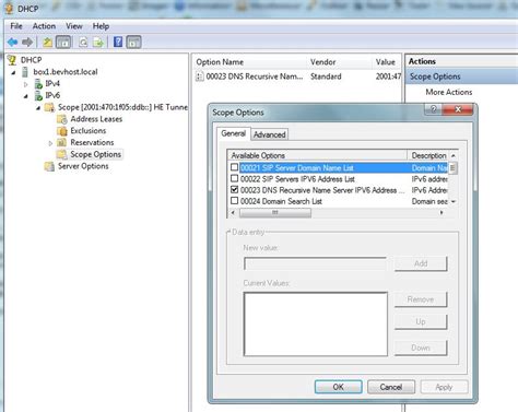 Solved How To Add Dns Server To Ipv6 Dhcp Scope On Server 2008 R2