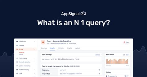 What Is An N1 Query Appsignal Apm