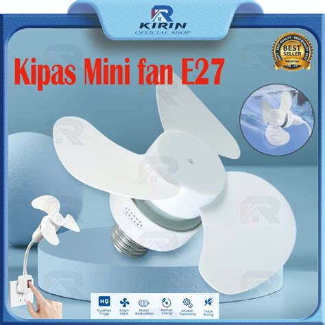 Jual Fan Kipas Angin Mini Fan Kipas Mini Kipas Mini Fitting E Fitting Flexible Fitting