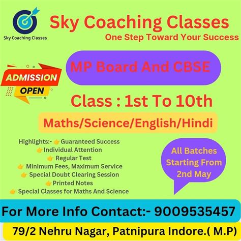 Coaching Classes In Indore At ₹ 800 Month In Indore Id 2851730638212