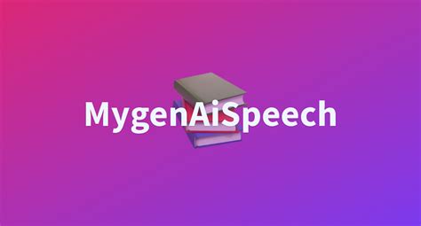 MygenAiSpeech A Hugging Face Space By Kurugodu