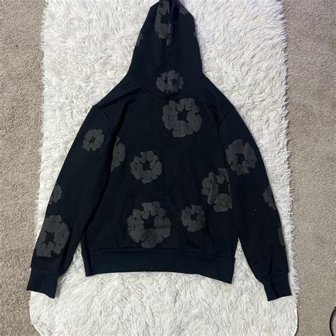 Denim Tears Black Hoodie Size M Black Hoodie Depop
