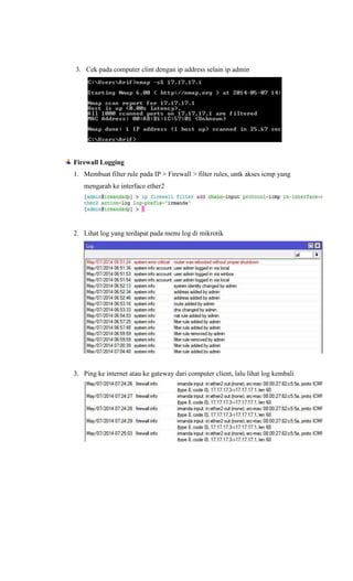 Firewall Mikrotik Logging PDF