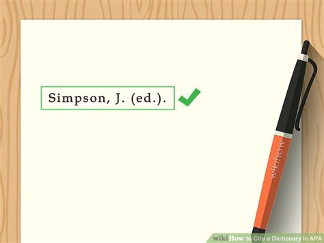 Ways To Cite A Dictionary In APA WikiHow