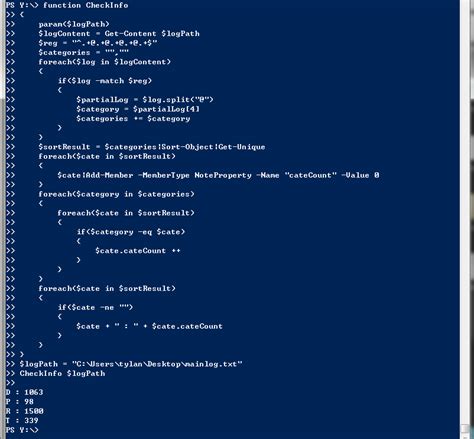 Powershell中进行文件读取，信息排序，分类计数。 天外归云 博客园