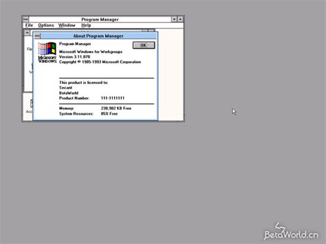 Windows For Workgroups 3 11 3 11 070 Betaworld 百科