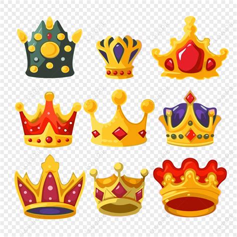 Crowns Clipart Cartoon Image Of Several Crowns And Rings Vectorcartoon