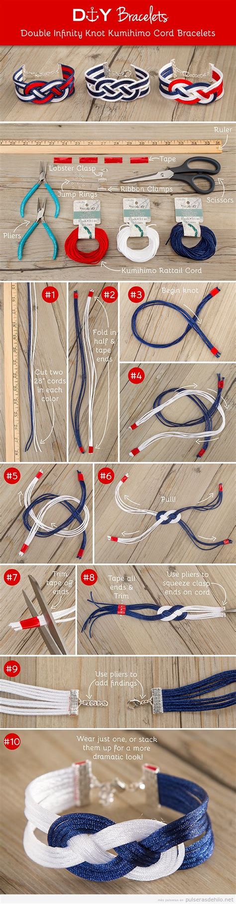 Paso A Paso Pulseras De Hilo Tutoriales Para Hacer Pulseras De Hilo Encerado Part 10