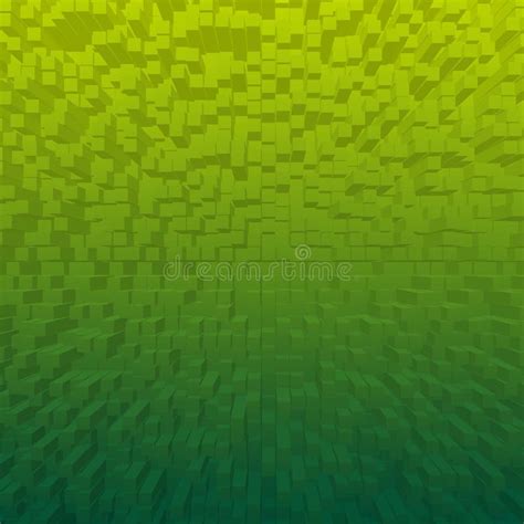 Bright Abstract Cubes Green Background Stock Illustration Illustration Of Cubes Diagonal