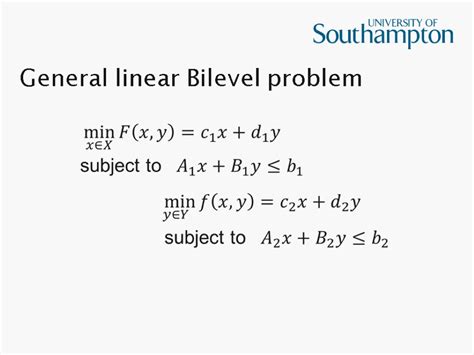 Solution Methods For Bilevel Optimization Andrey Tin A