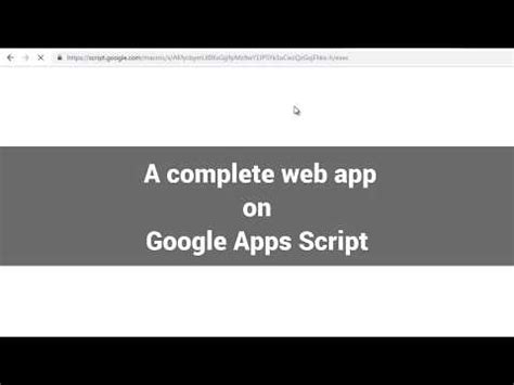 Creating A Complete Web App On Google Apps Script Using Google Sheet As Database DEV Community