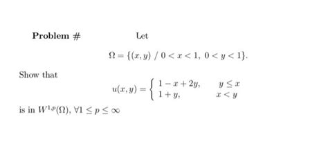 Solved Problem Let X Y Chegg Com